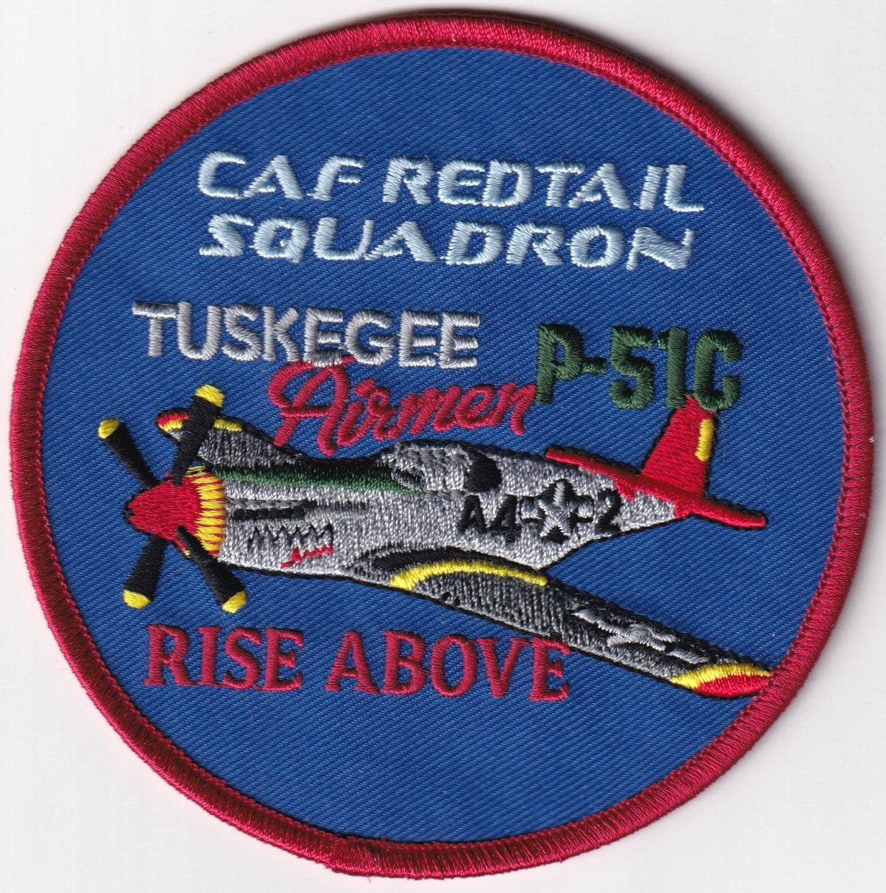 P-51C Mustang patch – CAF Red Tail Squadron Store