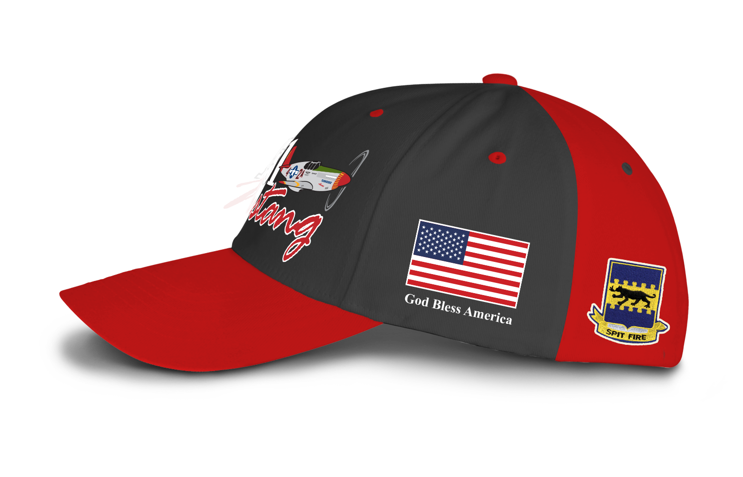 P-51 Mustang hat – CAF Red Tail Squadron Store